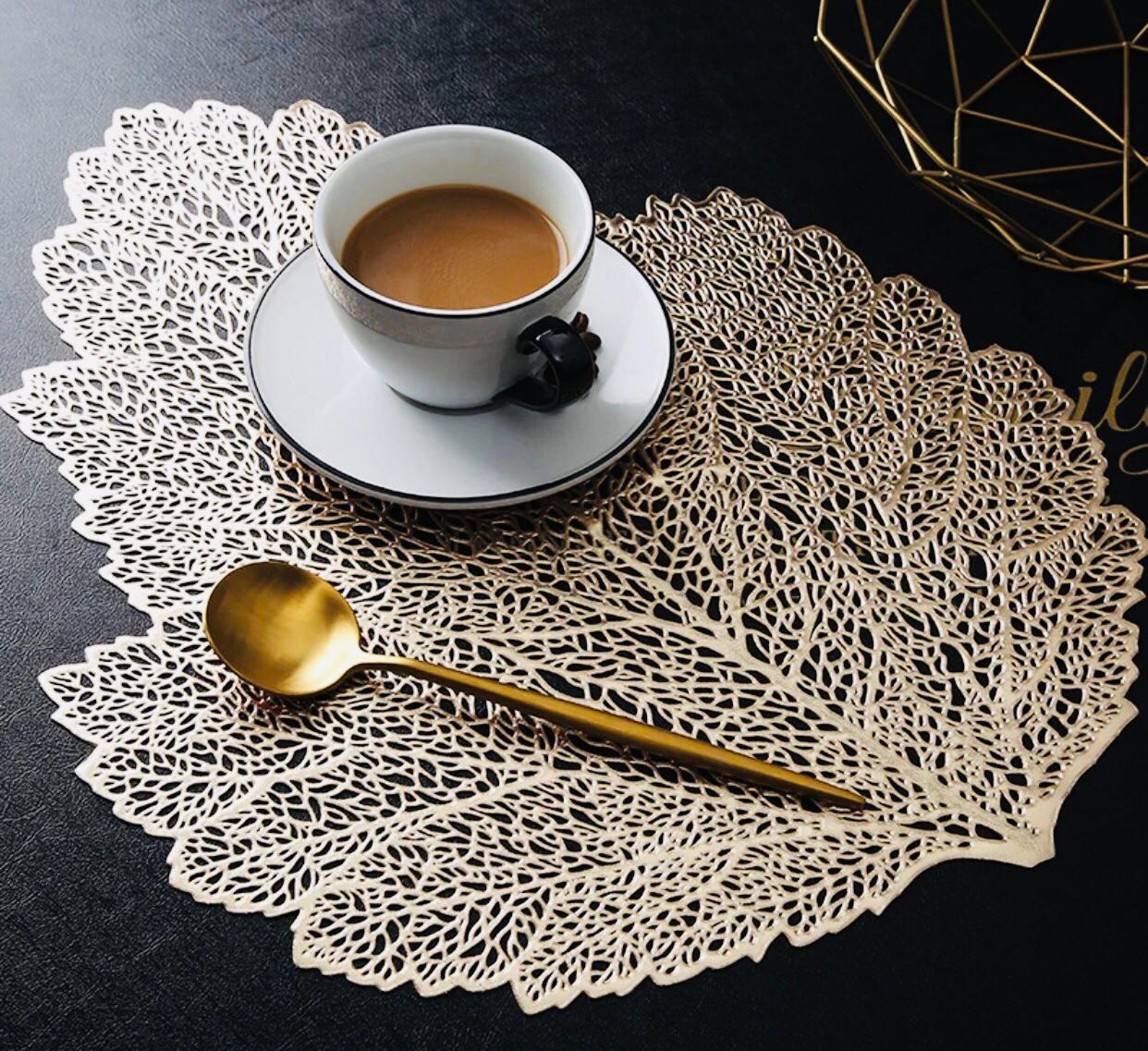 Table Mats - Golden Leaf - Mat King Singapore